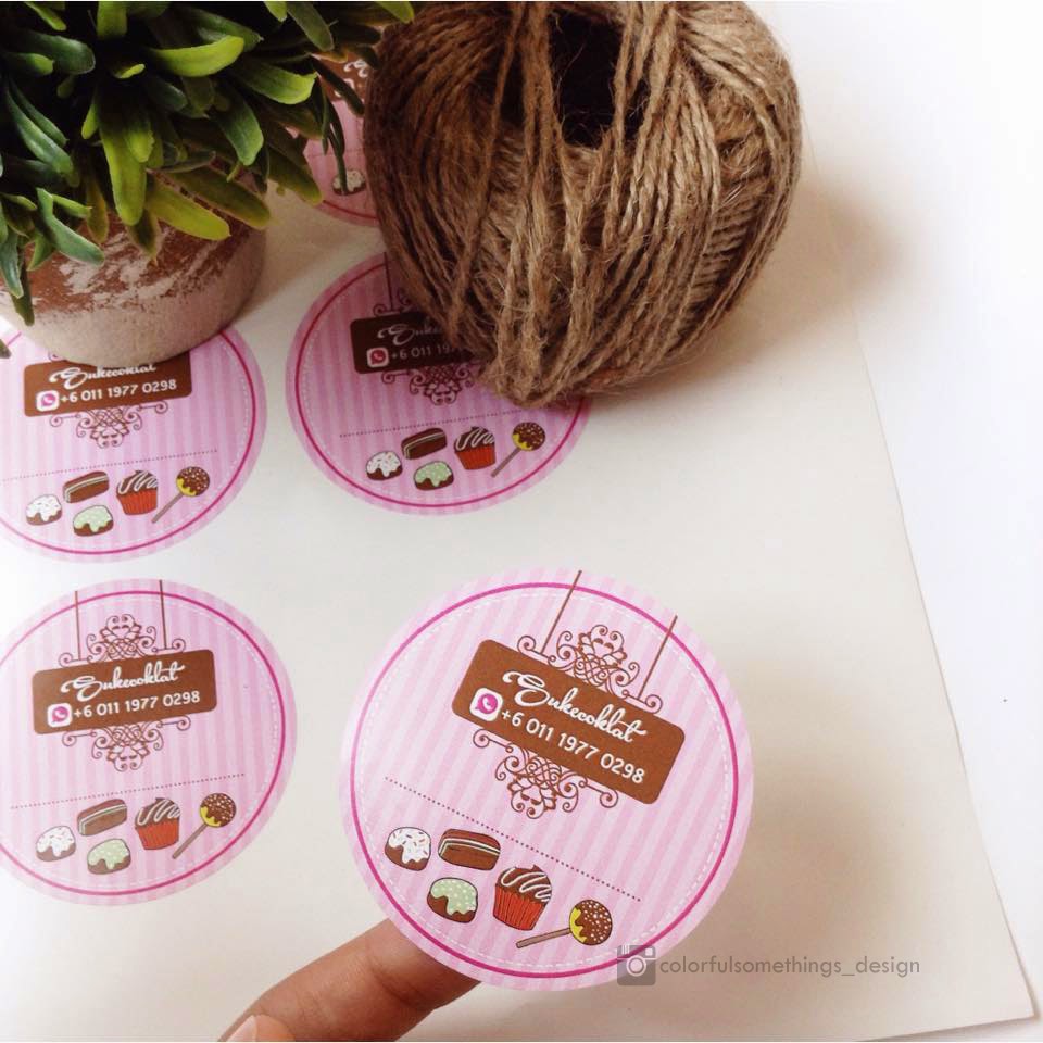 colourful somethings: NAK TEMPAH STICKER LABEL UNTUK PRODUK ANDA?