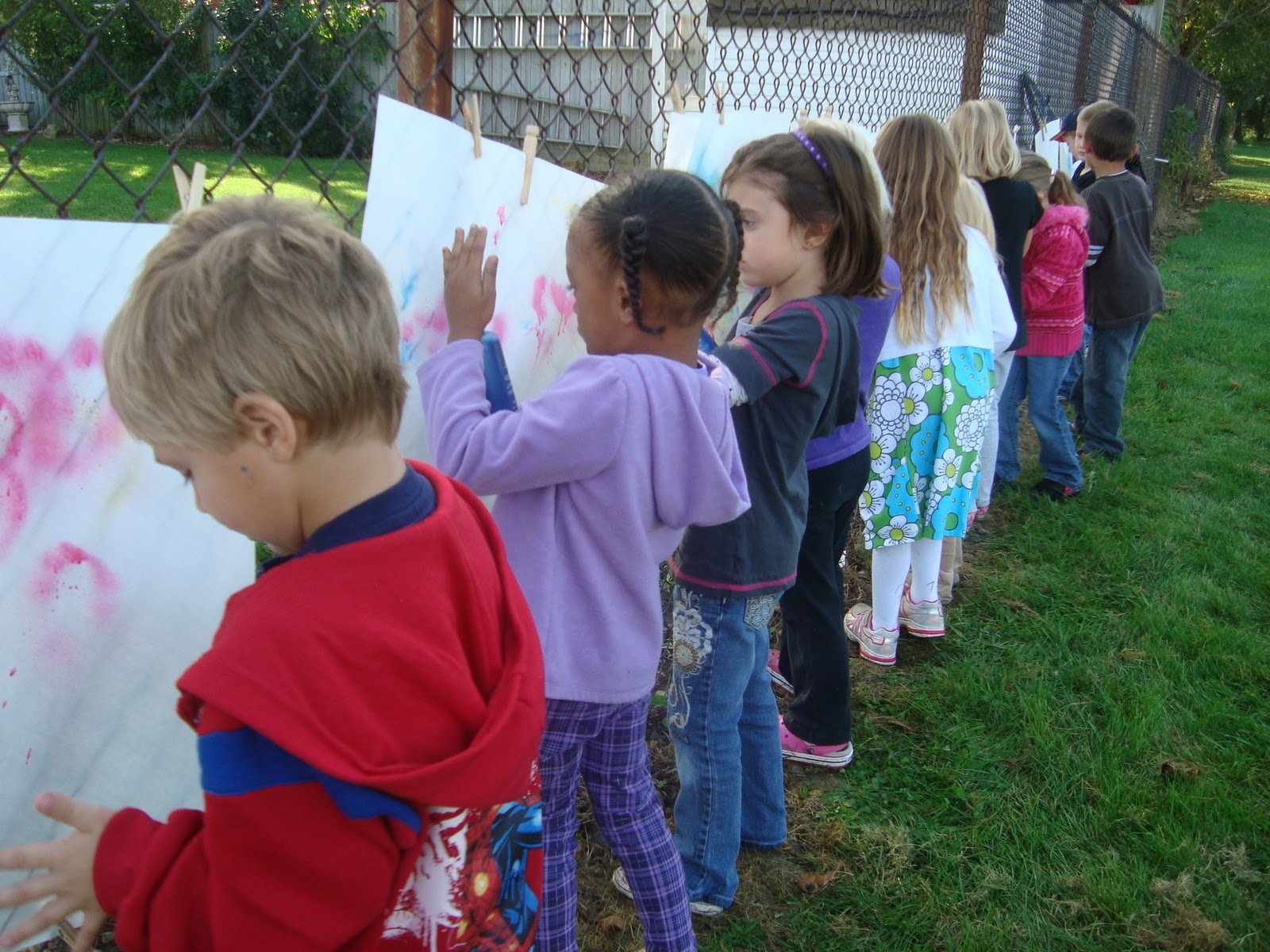 Joyful Learning in the Early Years: Spray Painting