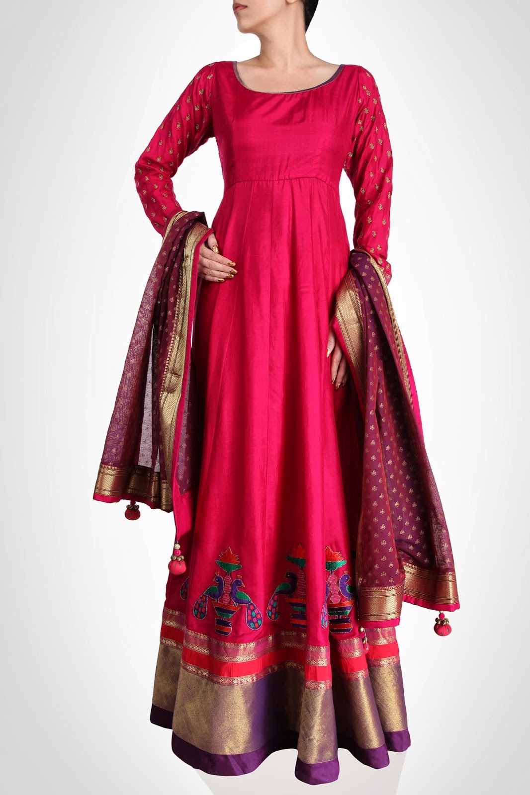Designer Shruti Sancheti’s Innovative Angrakha Style Anarkali ...