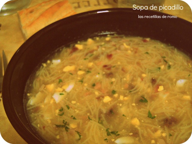 SOPA DE PICADILLO | las recetillas de romo