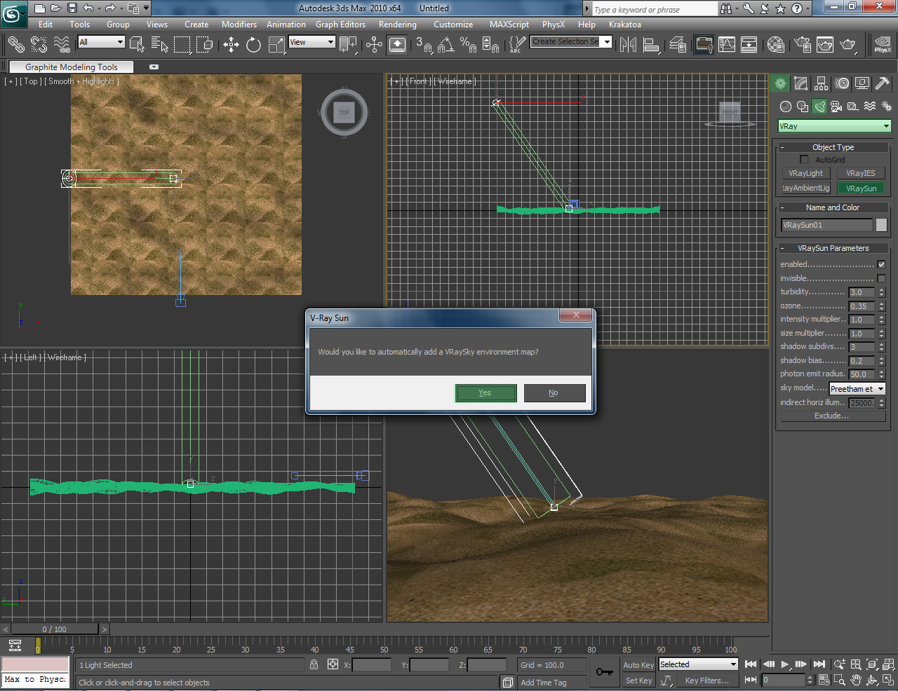 V3N0M's - 2D and 3D art: V-ray Daylight - Basic Setup