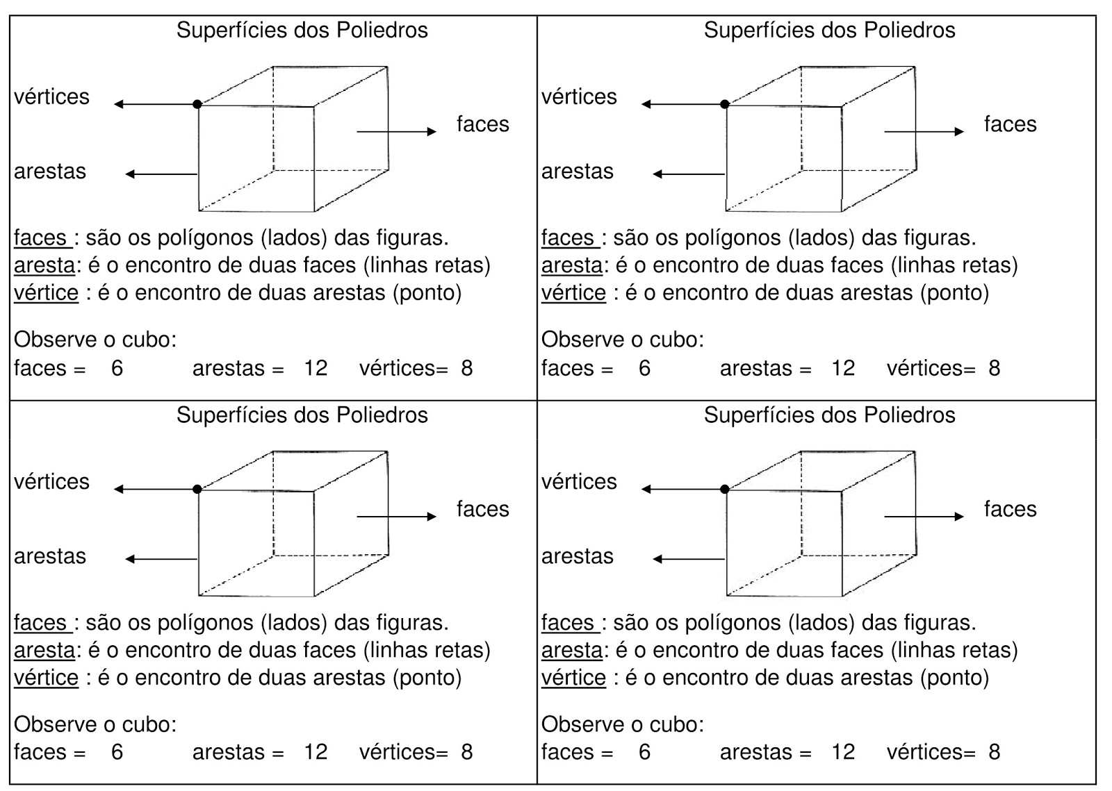 Atividades Sobre Faces Vértices E Arestas 4o Ano Com Gabarito - LIBRAIN