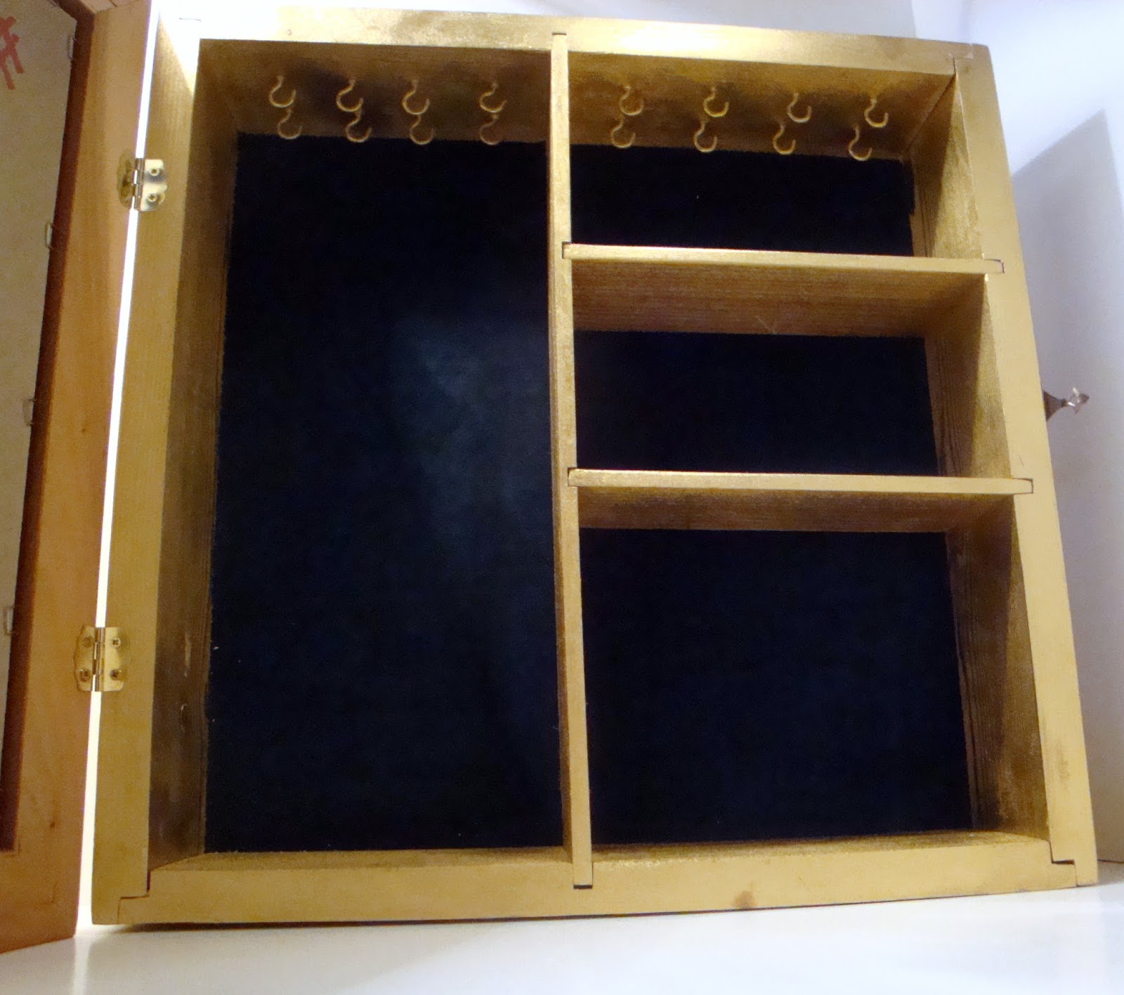 Everyday Art Work: Jewelry Cabinet #5--Gold Mirrored Frame