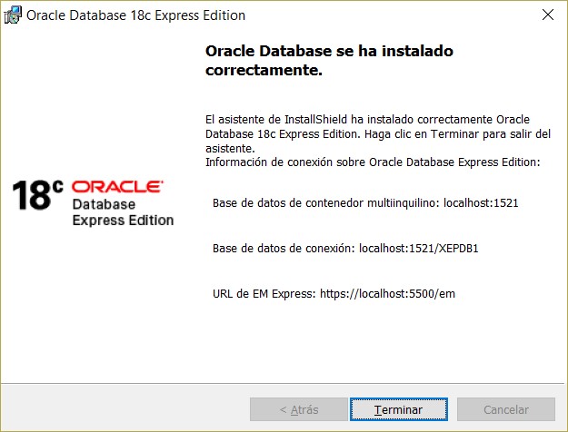PL-SQL Argentina: Instalación Paso a Paso de Oracle 18c XE en Windows