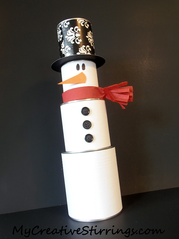 My Creative Stirrings: Snowman Can Craft