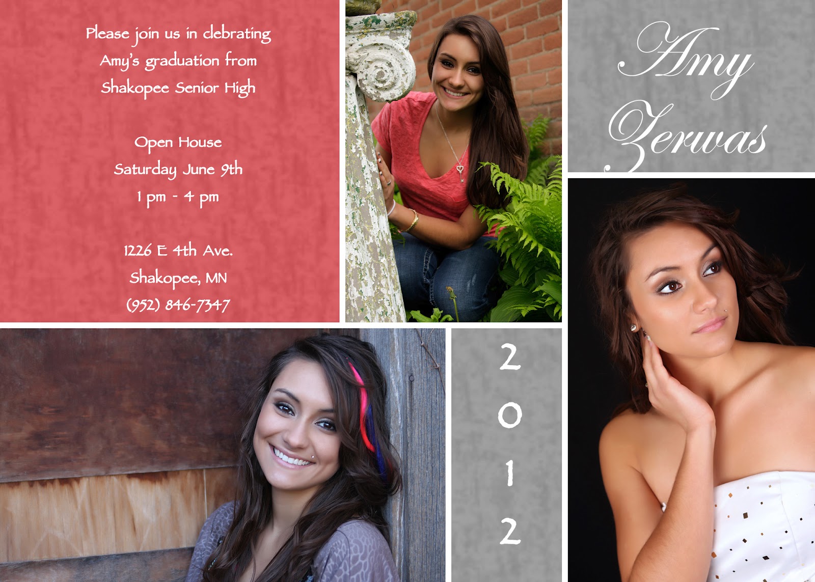 First Choice Photography: Senior Graduation Open House Cards