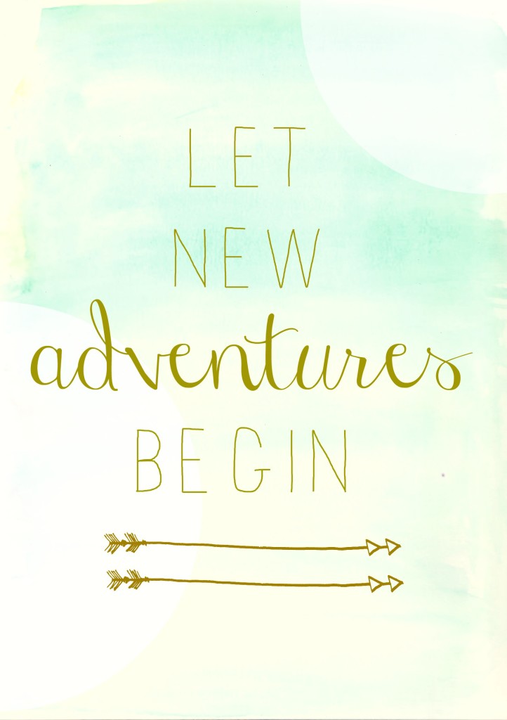 It's the Little Things. . .: A new adventure awaits