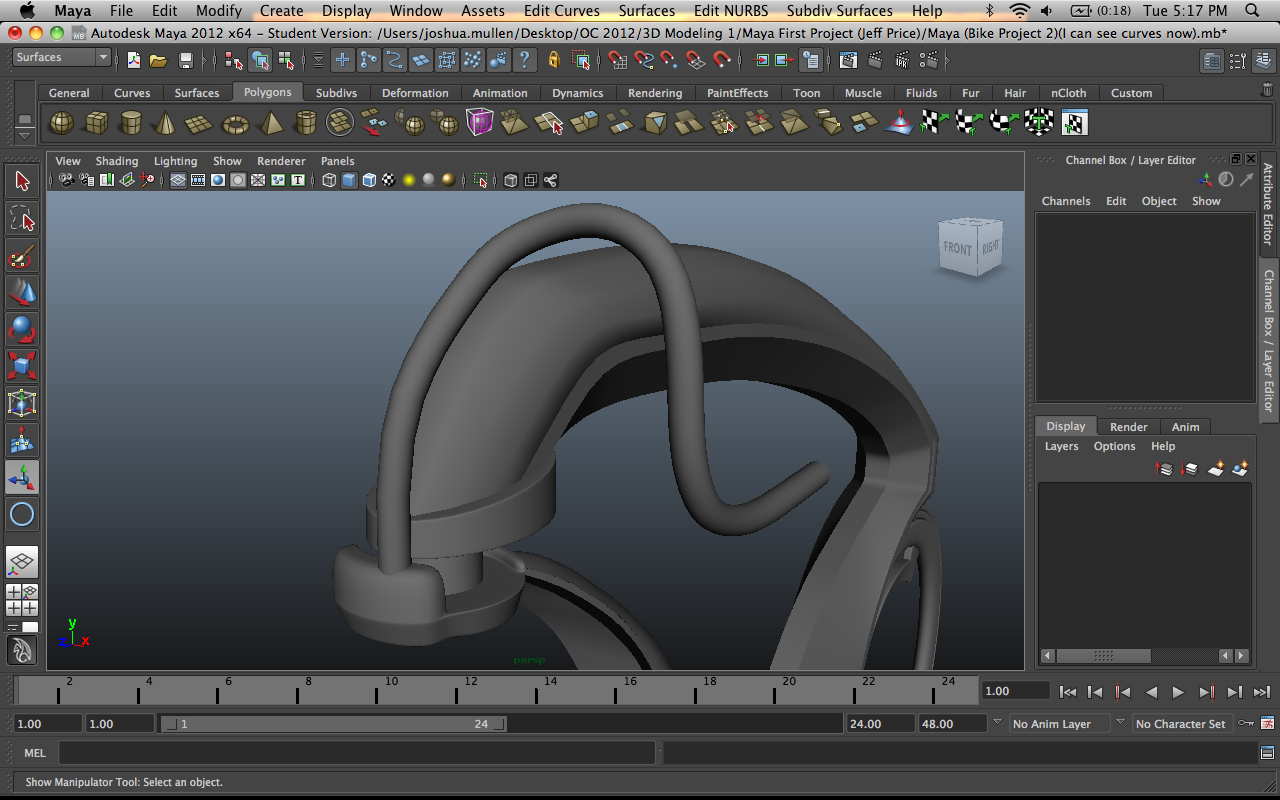 3D Modeling 1: Project 1: Learning How To Use The Maya Program