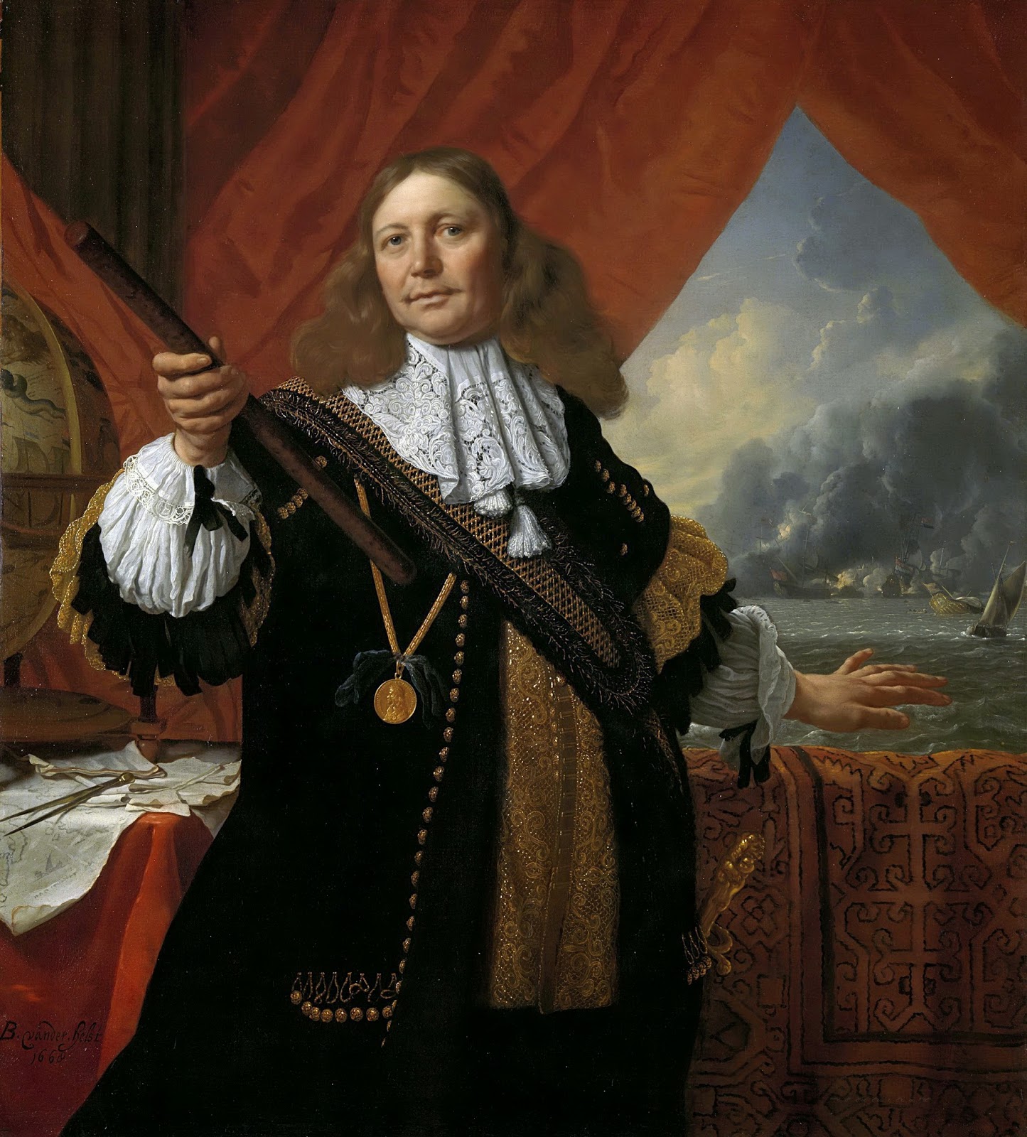 Bartholomeus van der Helst & Ludolf Bakhuizen: Portrait of Vice-Admiral ...