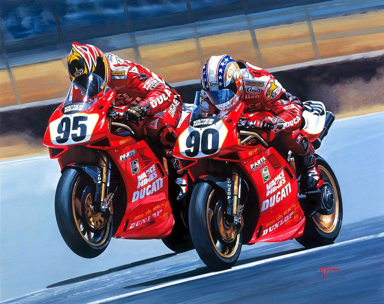 Racing Cafè: Motorcycle Art - Alan Jones #3