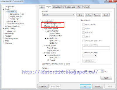 水域: [foobar2000] Spectrum 頻譜儀視覺效果設定