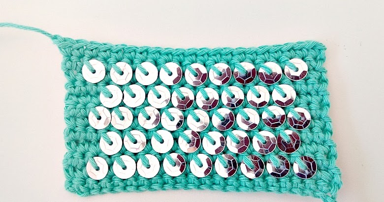 How to crochet with sequins - CROCHET PATTERNS