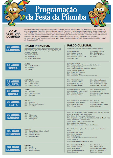 Fala Jaboatão: Programação da Festa da Pitomba