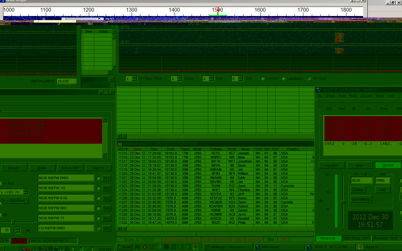 The Btown Monitoring Post: N5FPW and the JT9-1 Mode