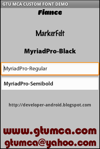 How to use custom font and style android ~ android developer