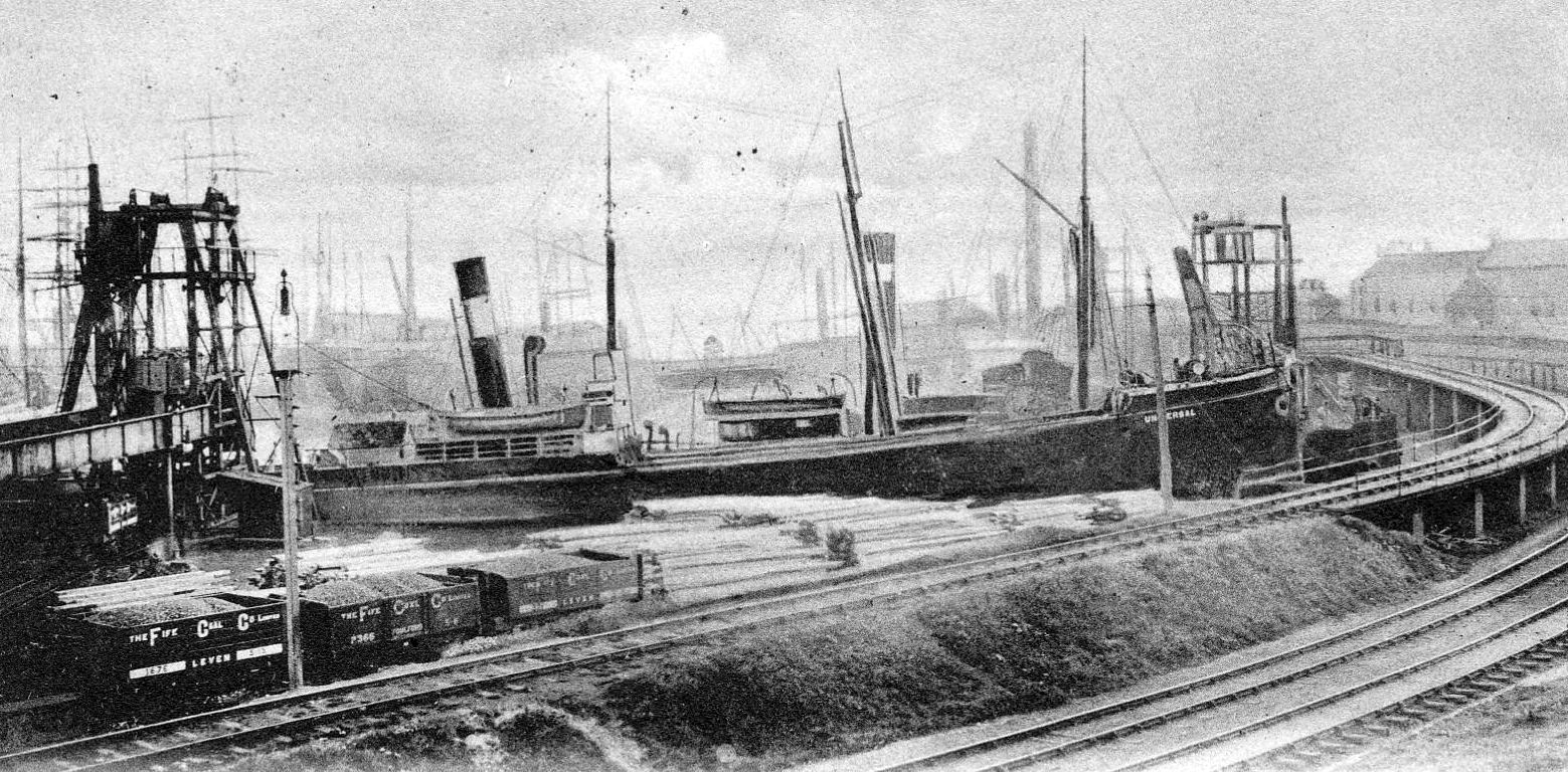 Tour Scotland Photographs: Old Photographs Docks Methil Fife Scotland