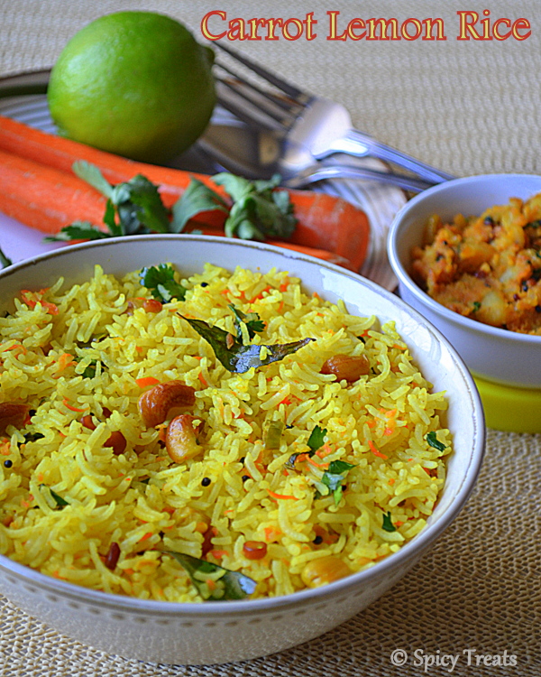 Spicy Treats: Carrot Lemon Rice