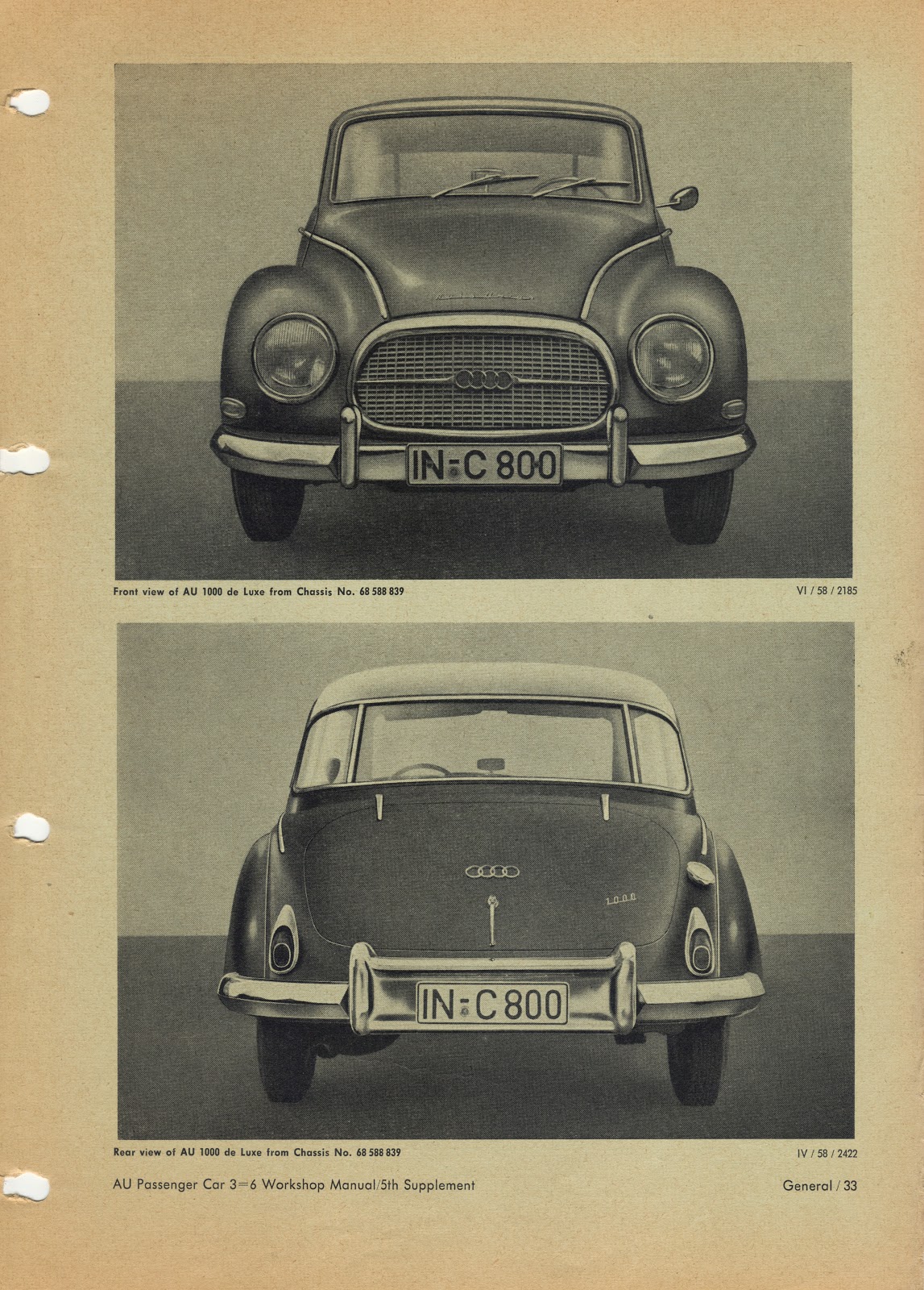 DKW Auto-Union Project: DKW F91 to AU1000SP specifications and variants