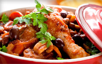 Clo's Sensuous Delights: Poulet Cacciatore En Mijoteuse...(Plat Italien)...