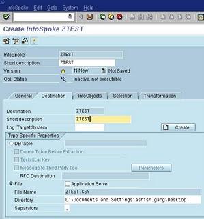 SAP BI: Open Hub Service using SAP BW