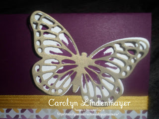 Blackberry Moonlight Butterfly card
