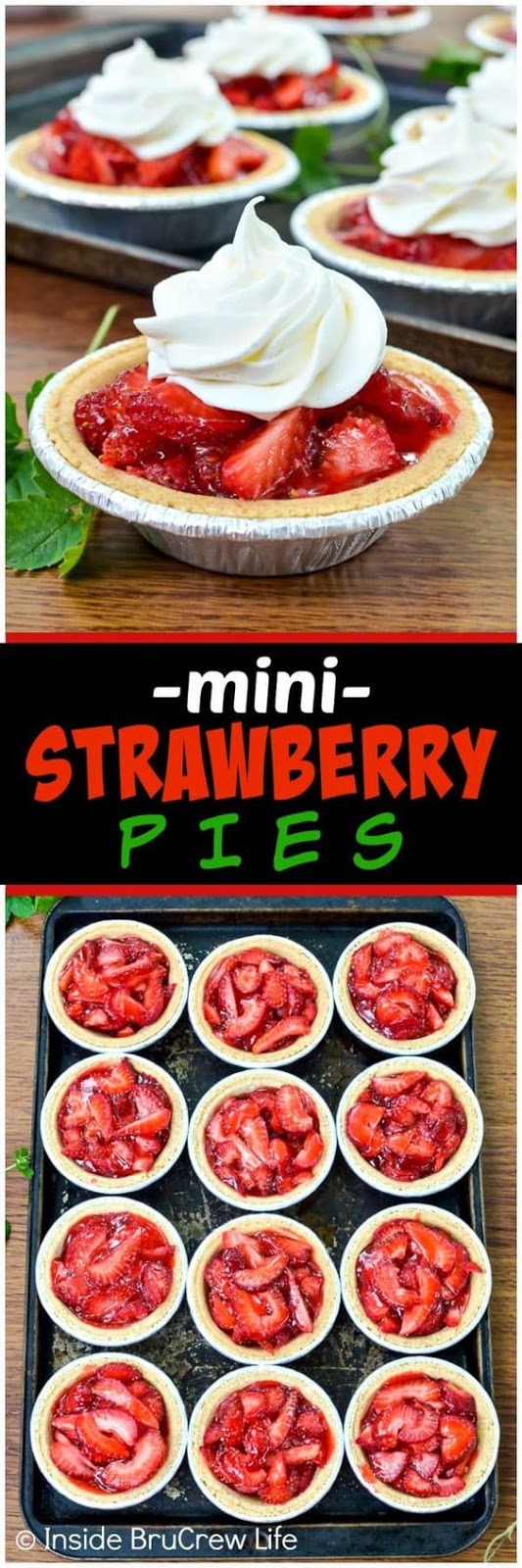 MINI STRAWBERRY PIES - Book Of Recipes