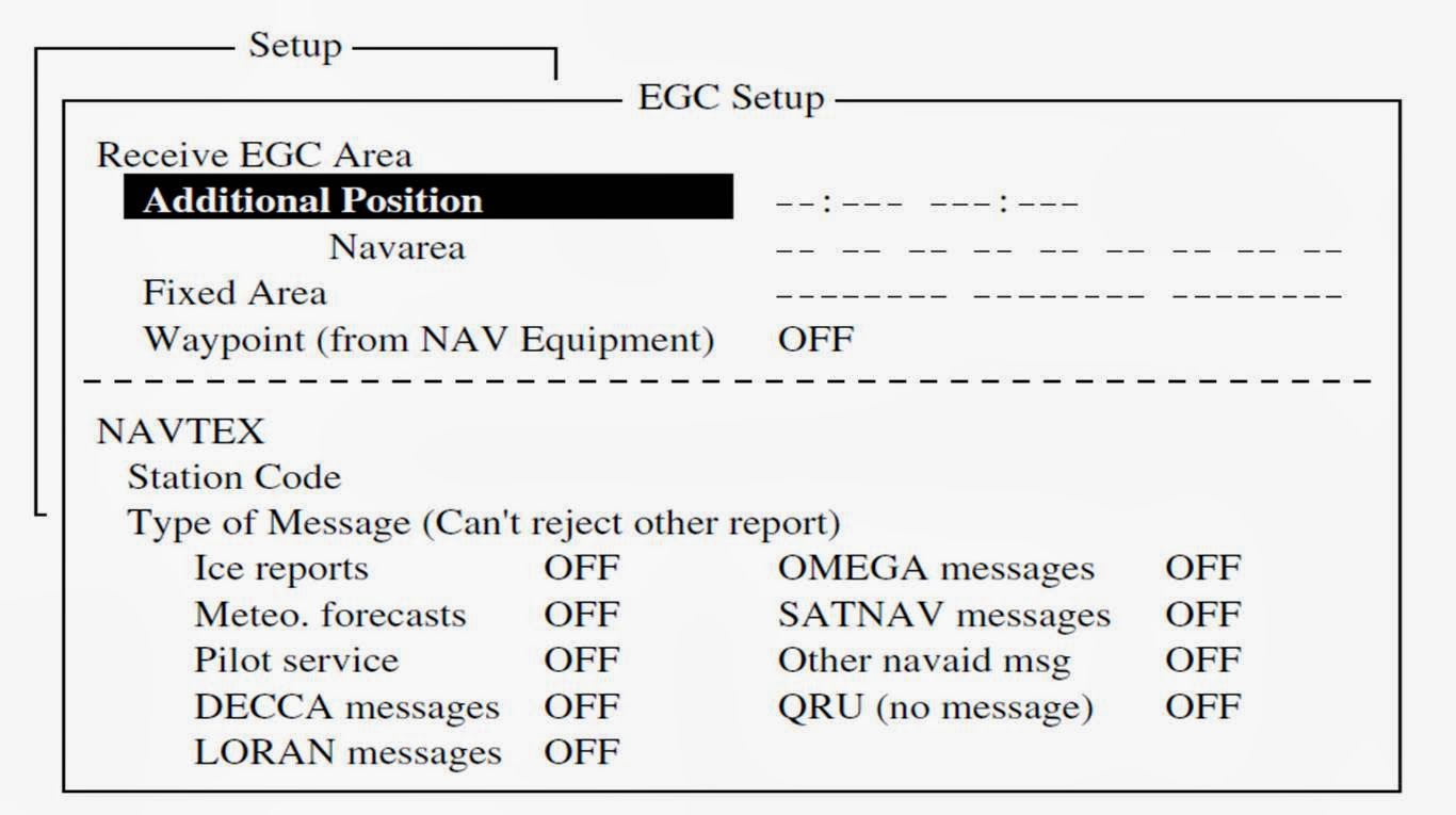 GMDSS(Global Maritime Distress and Safety System): EGC setup (FURUNO ...