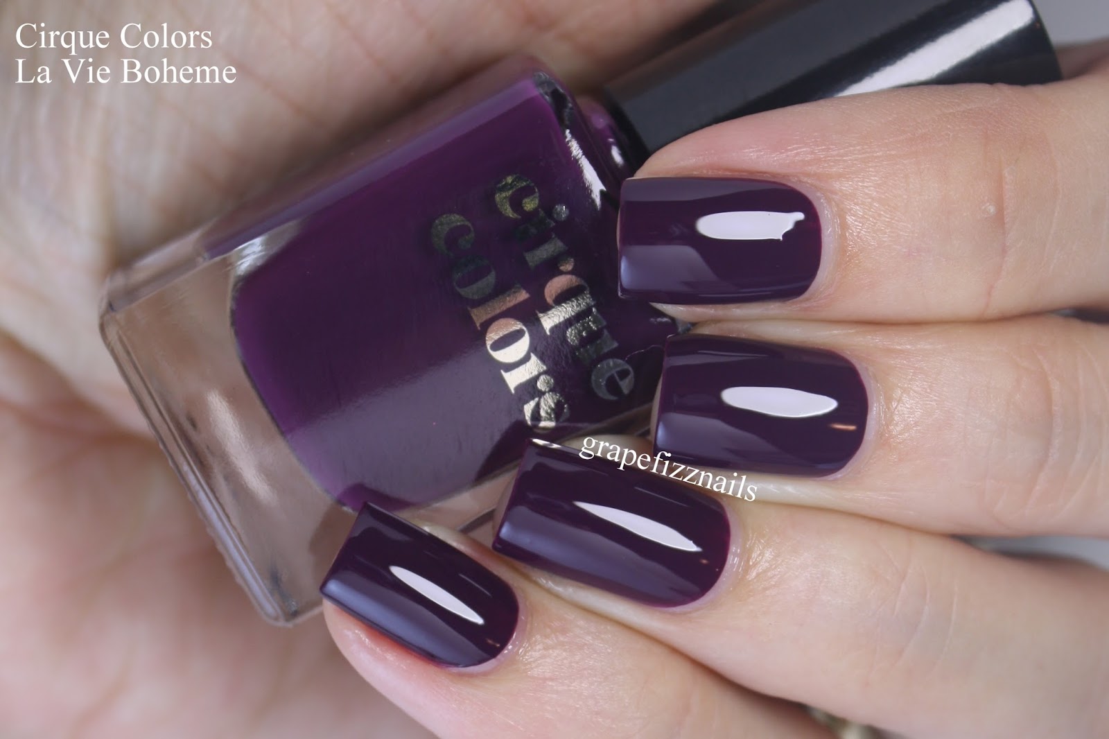 Grape Fizz Nails: Cirque Colors, Swatches and Review