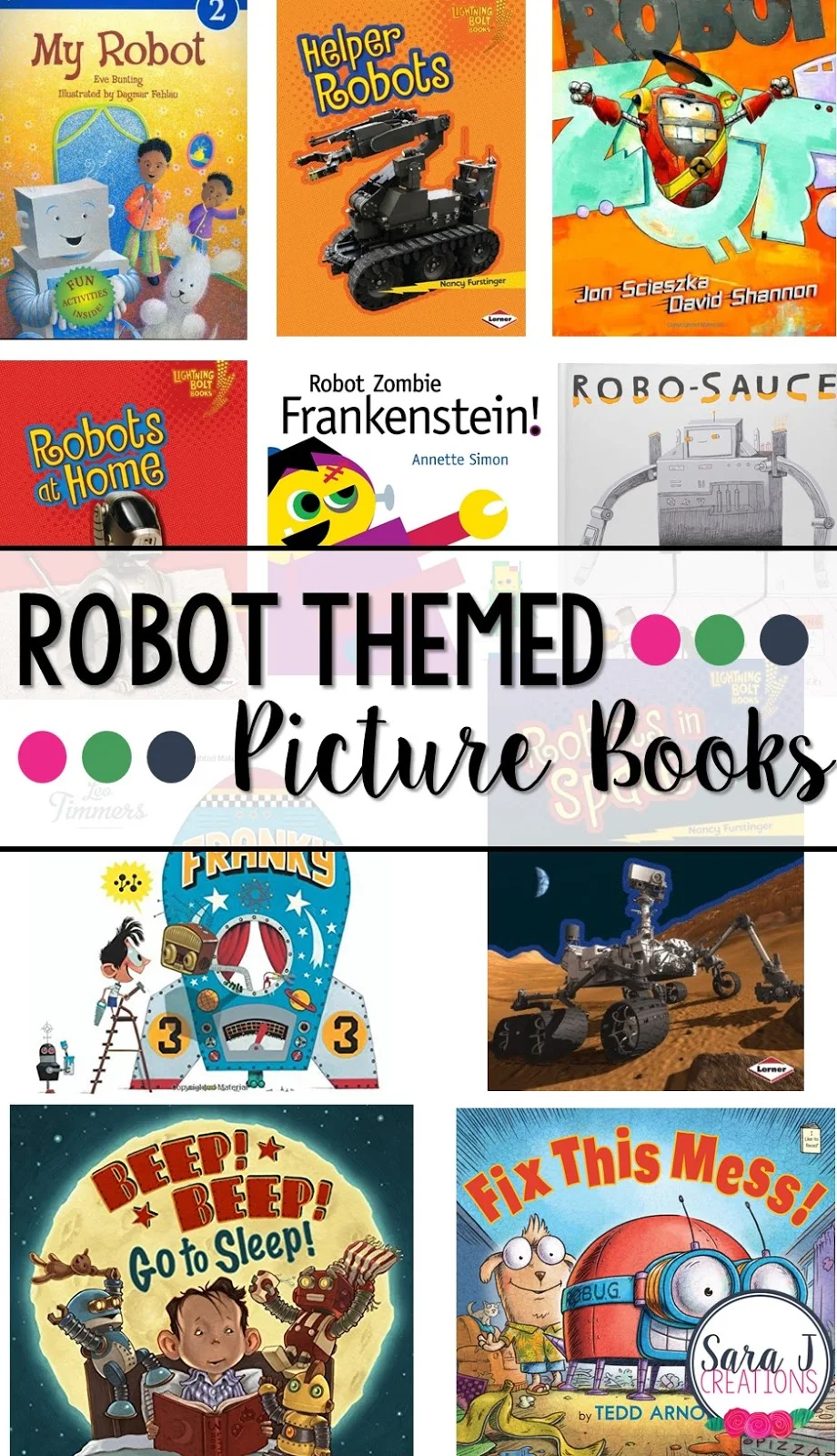 Robot Books for Kids | Sara J Creations
