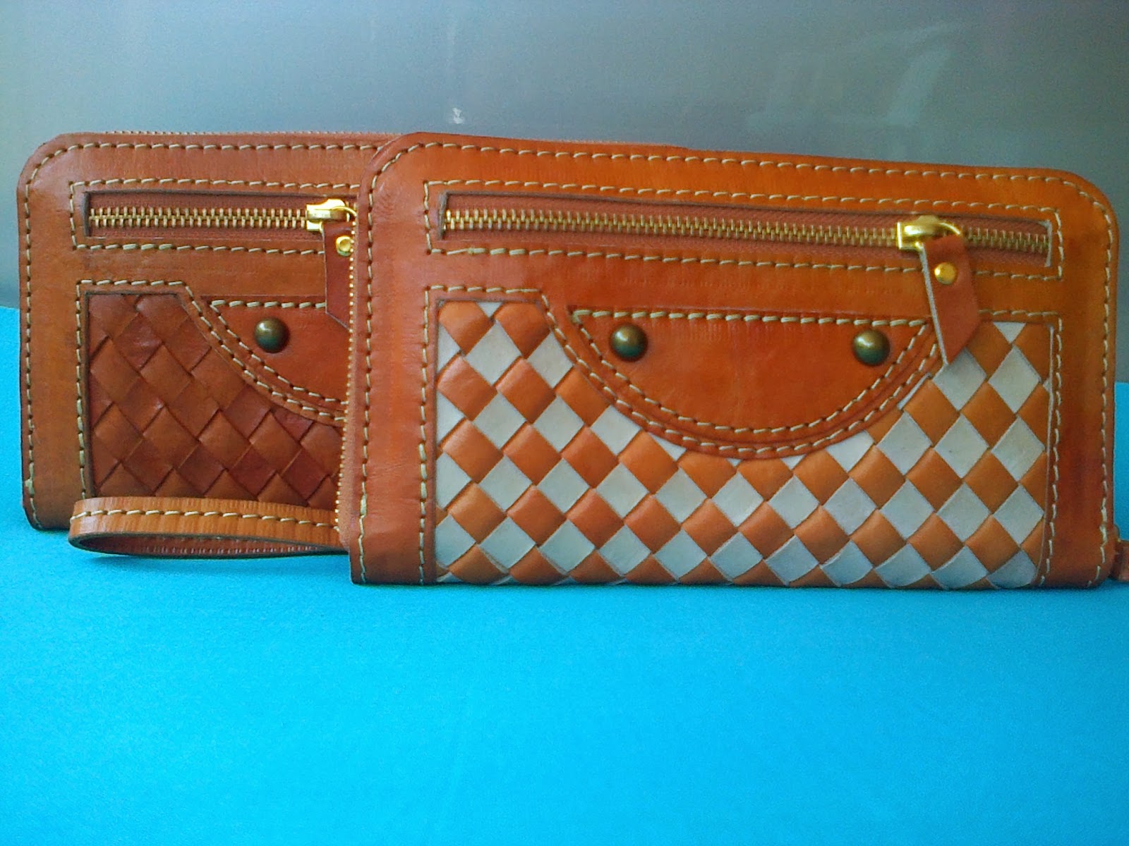 Dompet Kulit Anyam - Smile - Tas Kulit Lampung