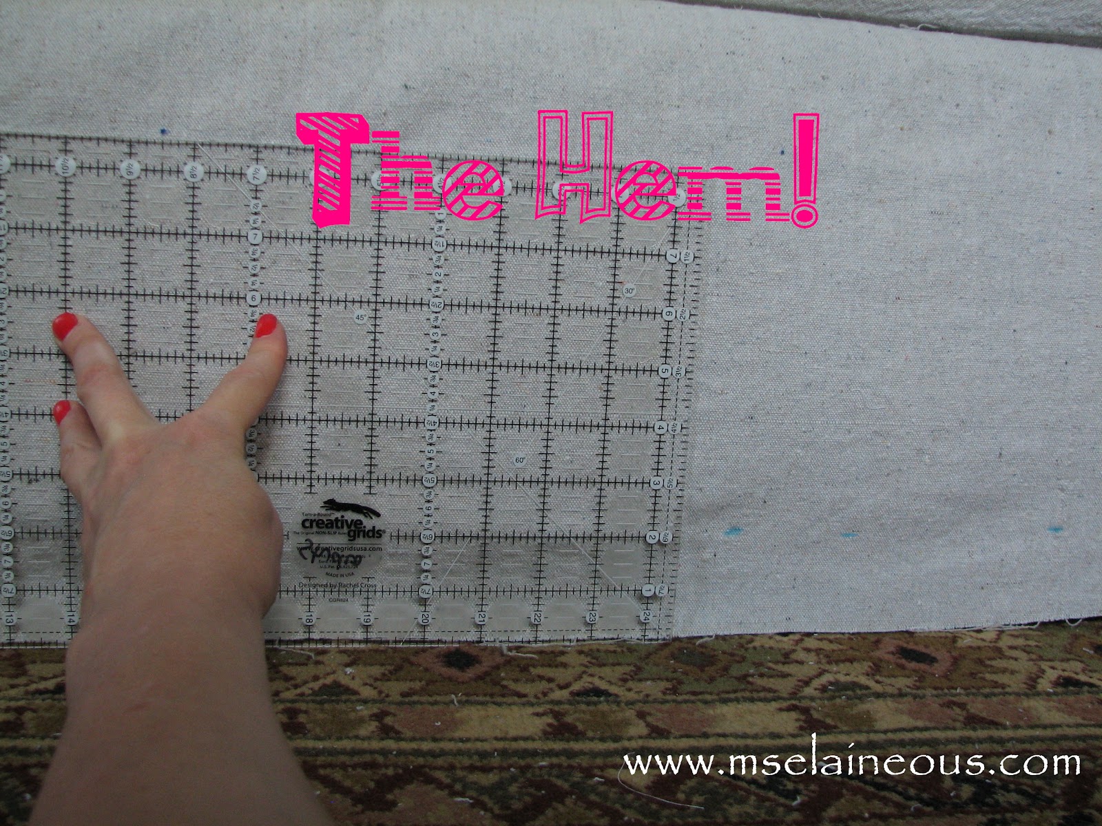 Ms. Elaineous Teaches Sewing: Slipcover Update: The Hem And DONE!