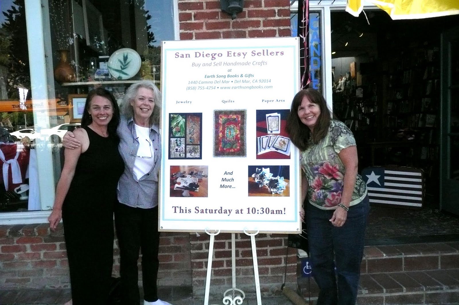 Linda's Art Quilts: First San Diego Etsy Sellers Meetup in Del Mar ...