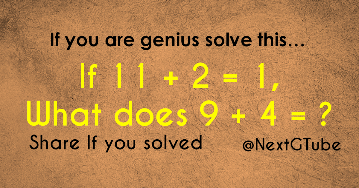 If you are genius solve this…