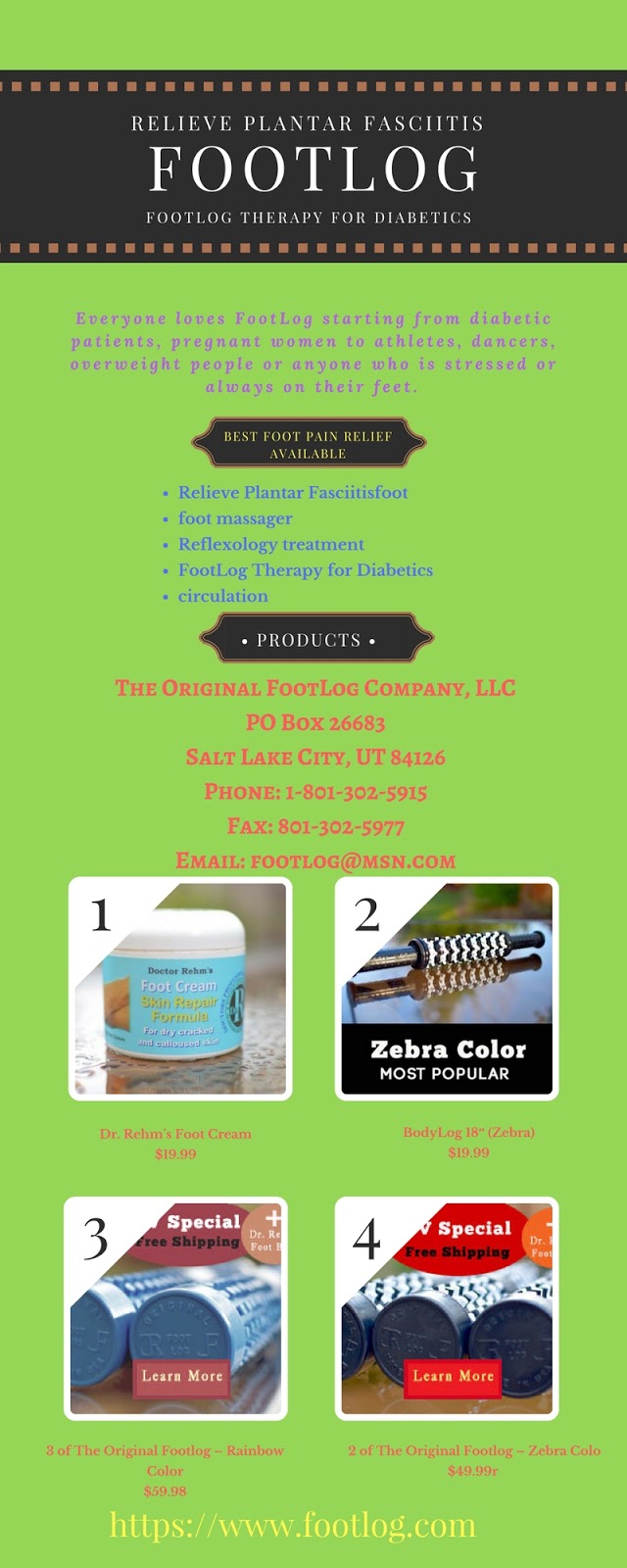 Footlog's Infographics