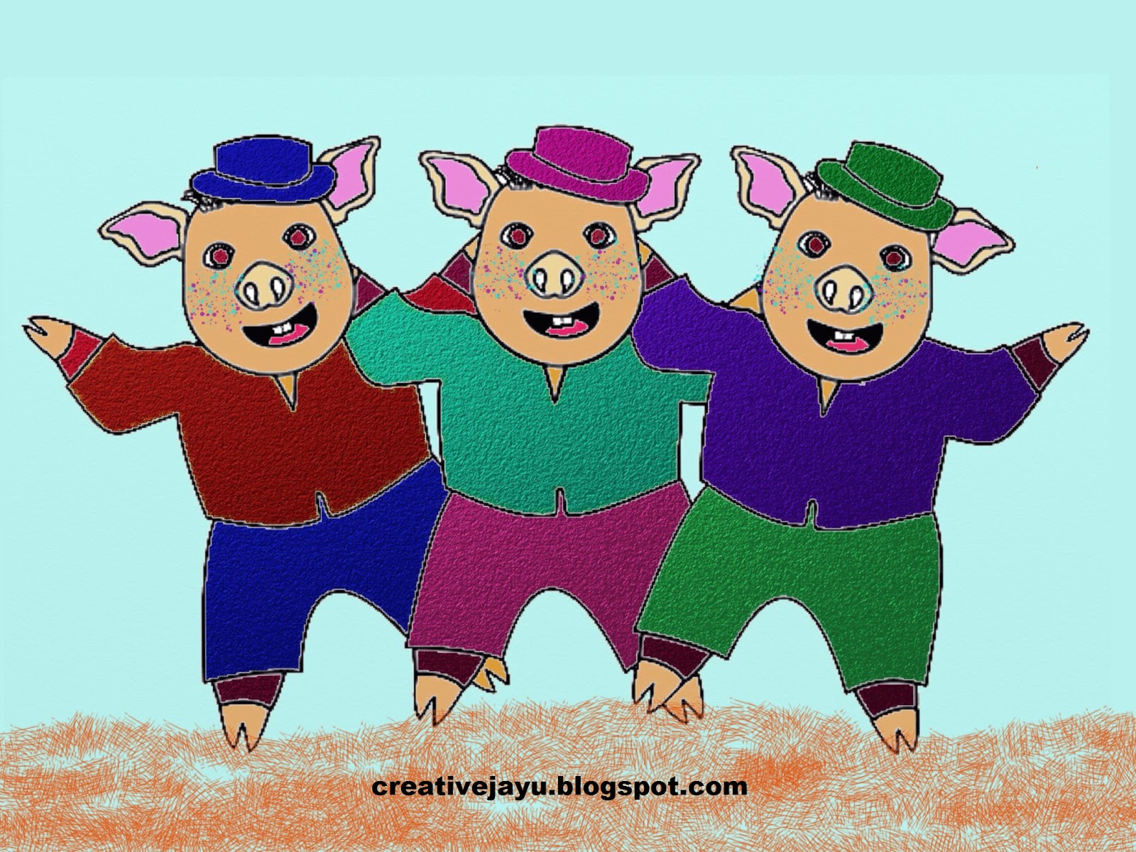 Creative Jayu's Blog: If 3 Little Pigs had Freckles