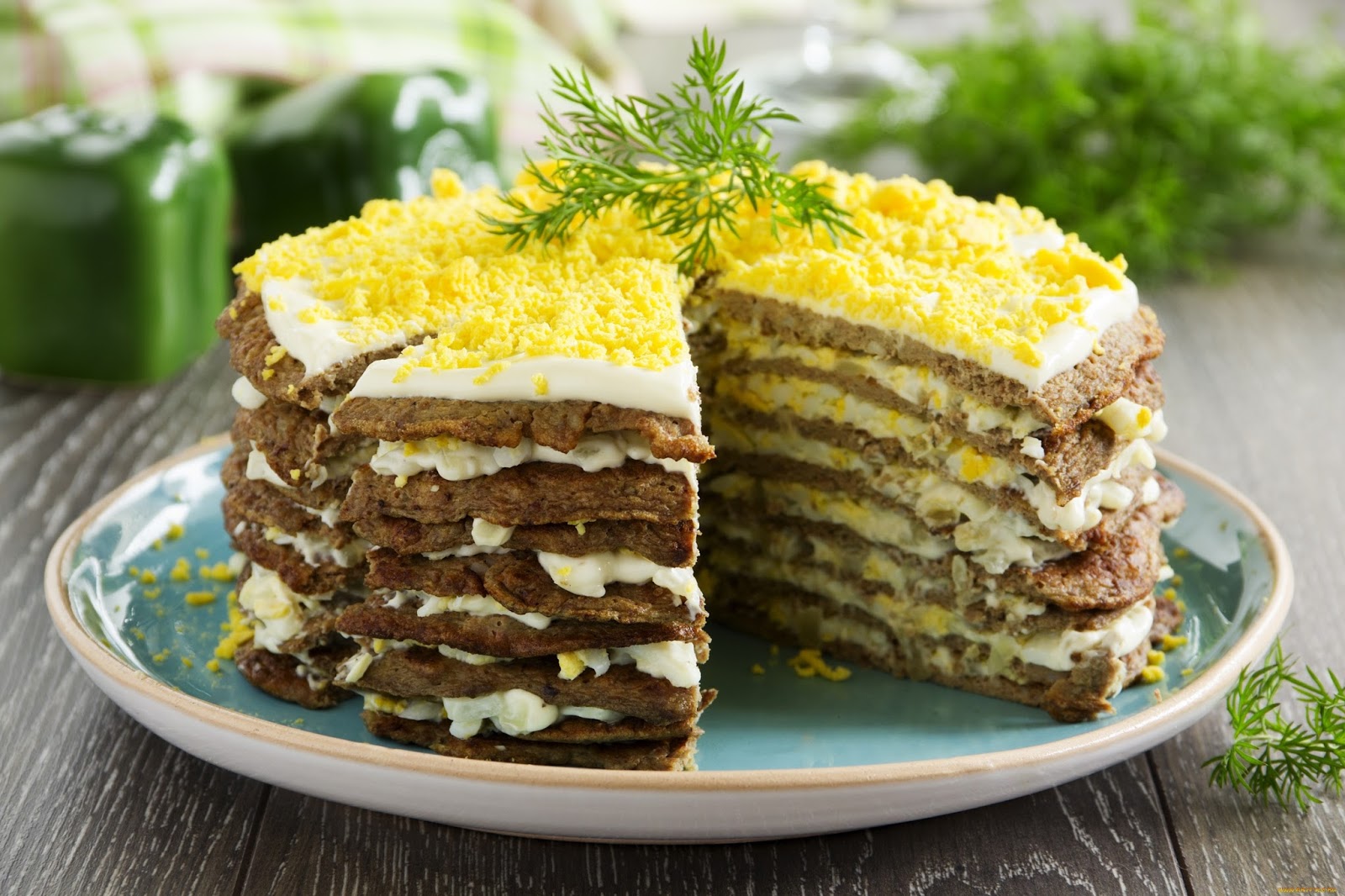 Ukrainian cooking: Liver cake