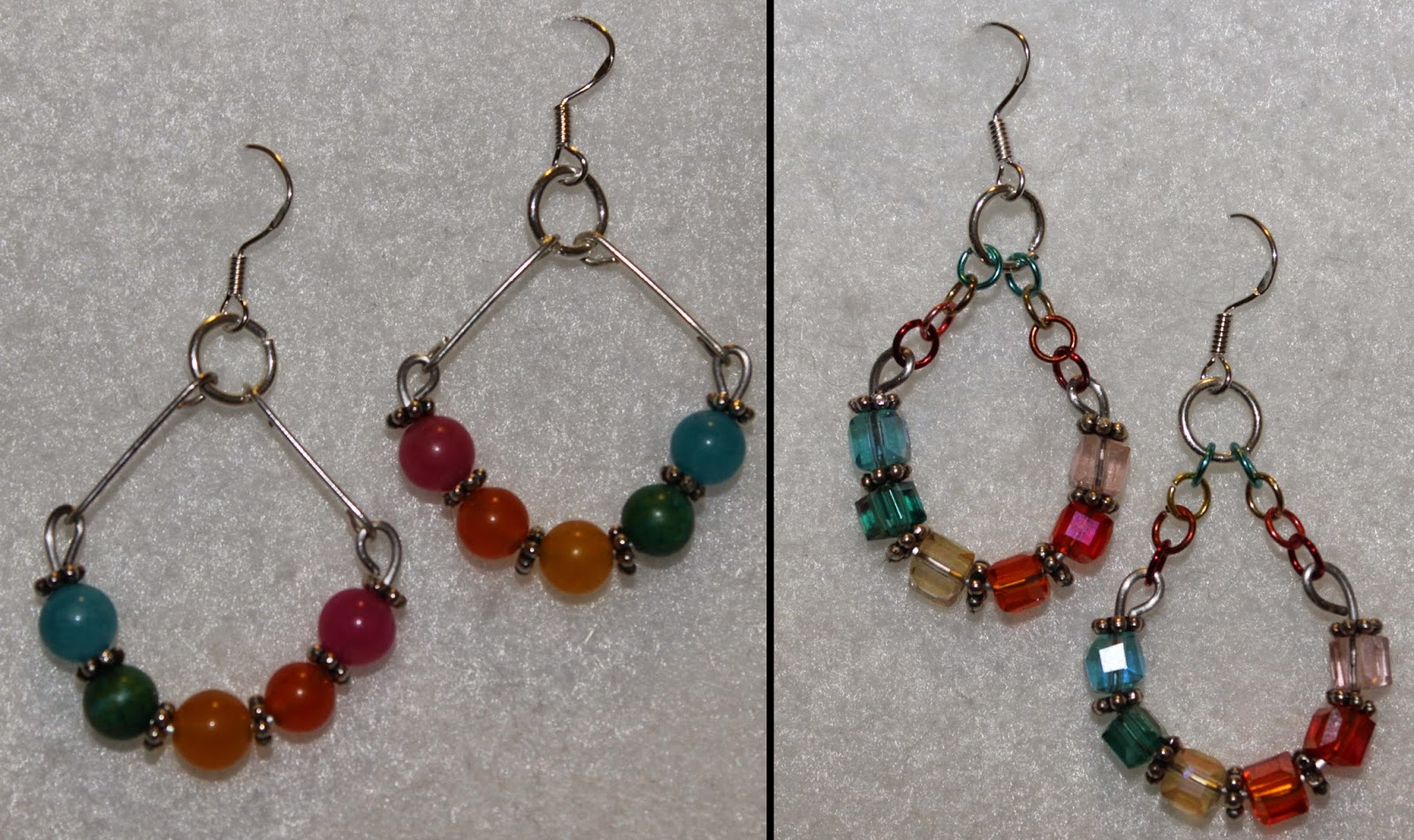 Aira Artistry: Discovering 2014: Color Loop Earrings