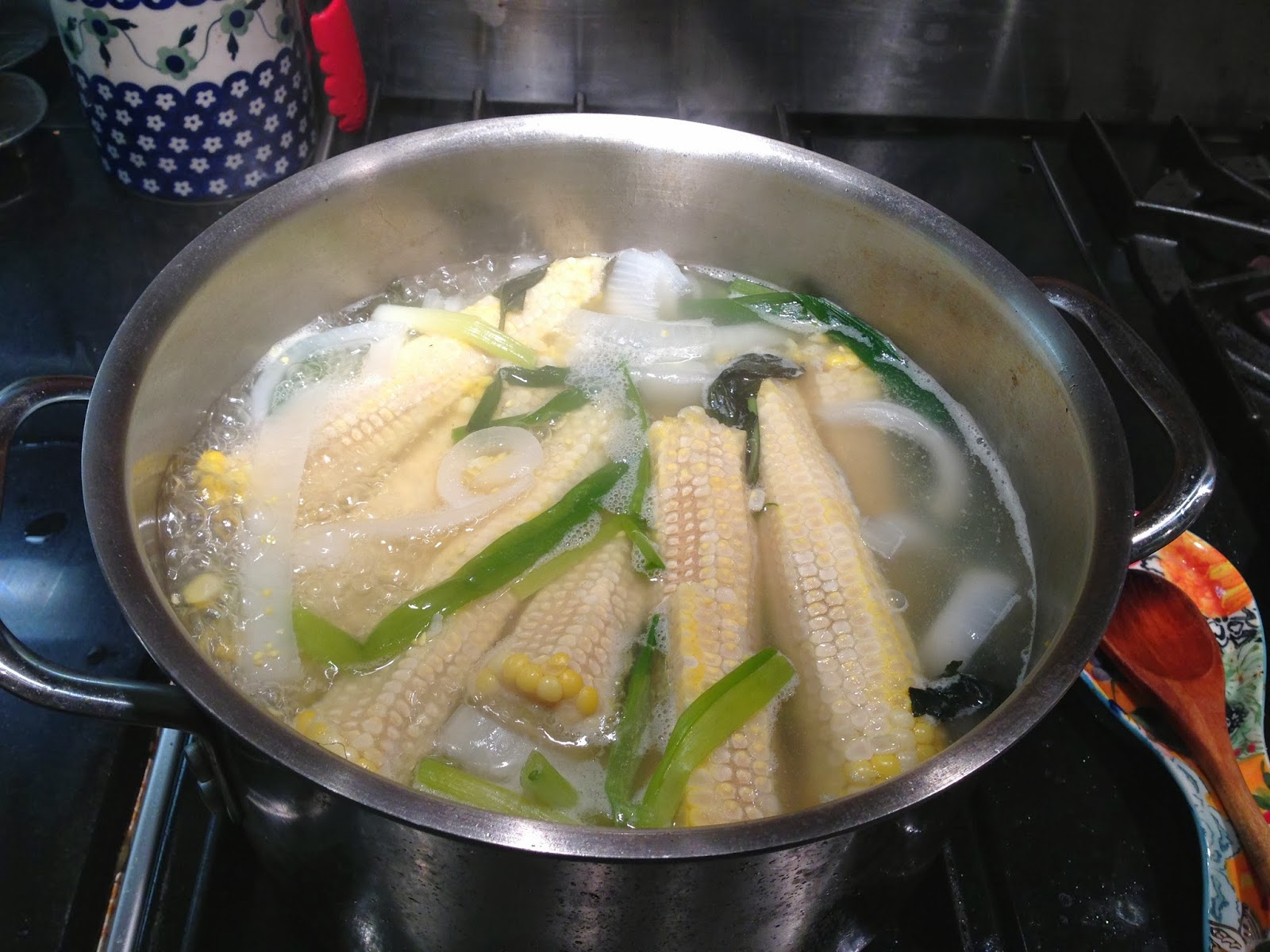 Sybil's Spoon: Corn Broth and Frozen Corn