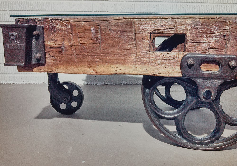 TIMBER ART: Factory Cart Coffee Table