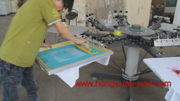 silk screen printing machine: T shirt 8 color silk screen printing machine