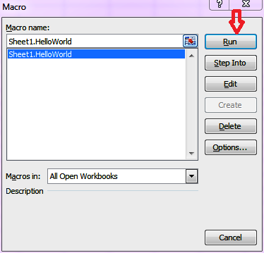 Excel Macros - Hello World - Excel, the wise way