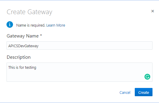 Oracle API Physical Gateway installation and registration - TechSupper