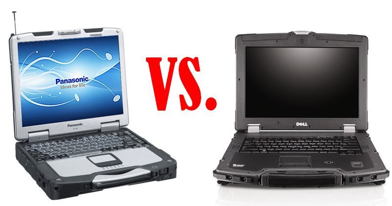 Bob Johnson's Toughbook Stuff: Panasonic Toughbook vs. Dell XFR
