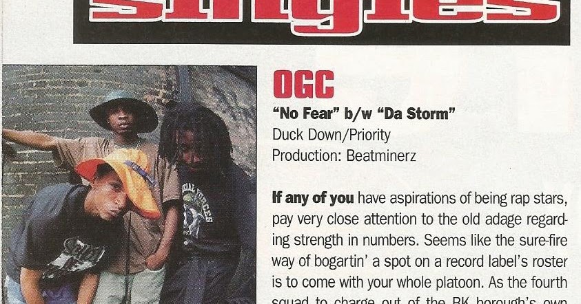 HipHop-TheGoldenEra: Sure Shot Singles : O.G.C - No Fear / Da Storm - 1996