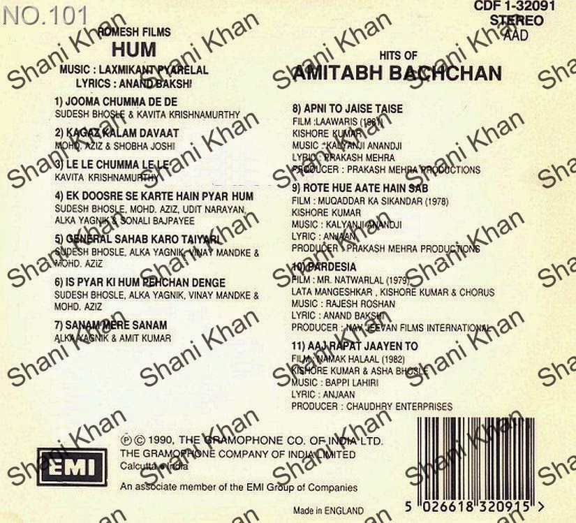 Bollywood Music A To Z Cds. visit to download http ...