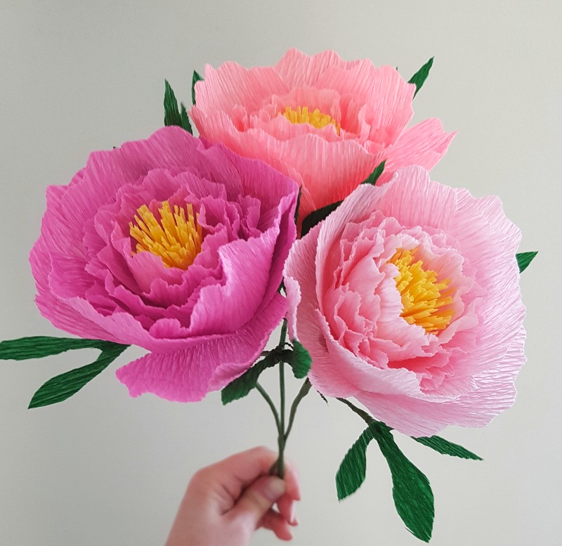 A Playful Stitch: Paper Peonies
