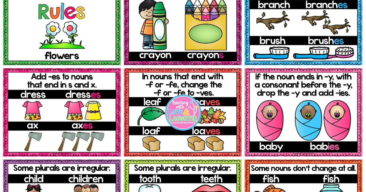 Teaching With Love and Laughter: Plural Posters and Word Family Books