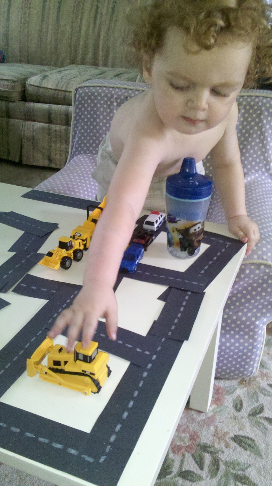 Munchkin and Bean: Construction Paper Roads