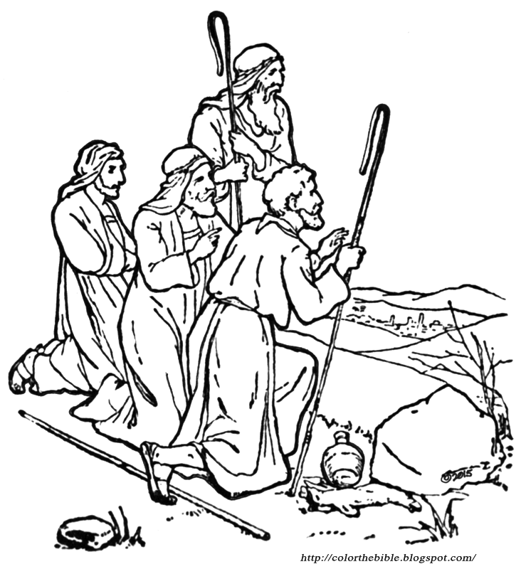 Shepherds Keep Watch | Color The Bible