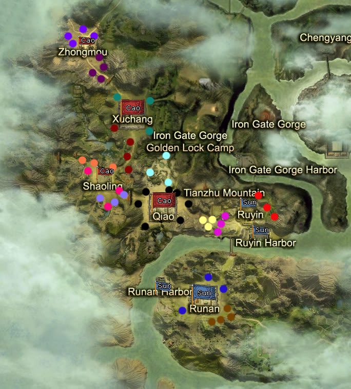 Letak para Bos 3KINGDOM | 3kingdom